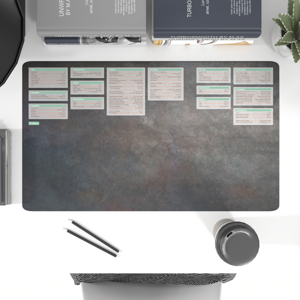 Windows 11/MacOS Keyboard Shortcuts Desk Mat - Debug Desert – Summon The JSON